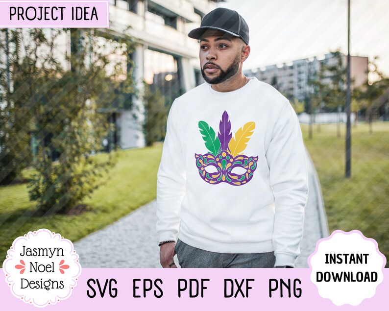 Mardi Gras Mask SVG for Fat Tuesday Festival Louisiana - Etsy