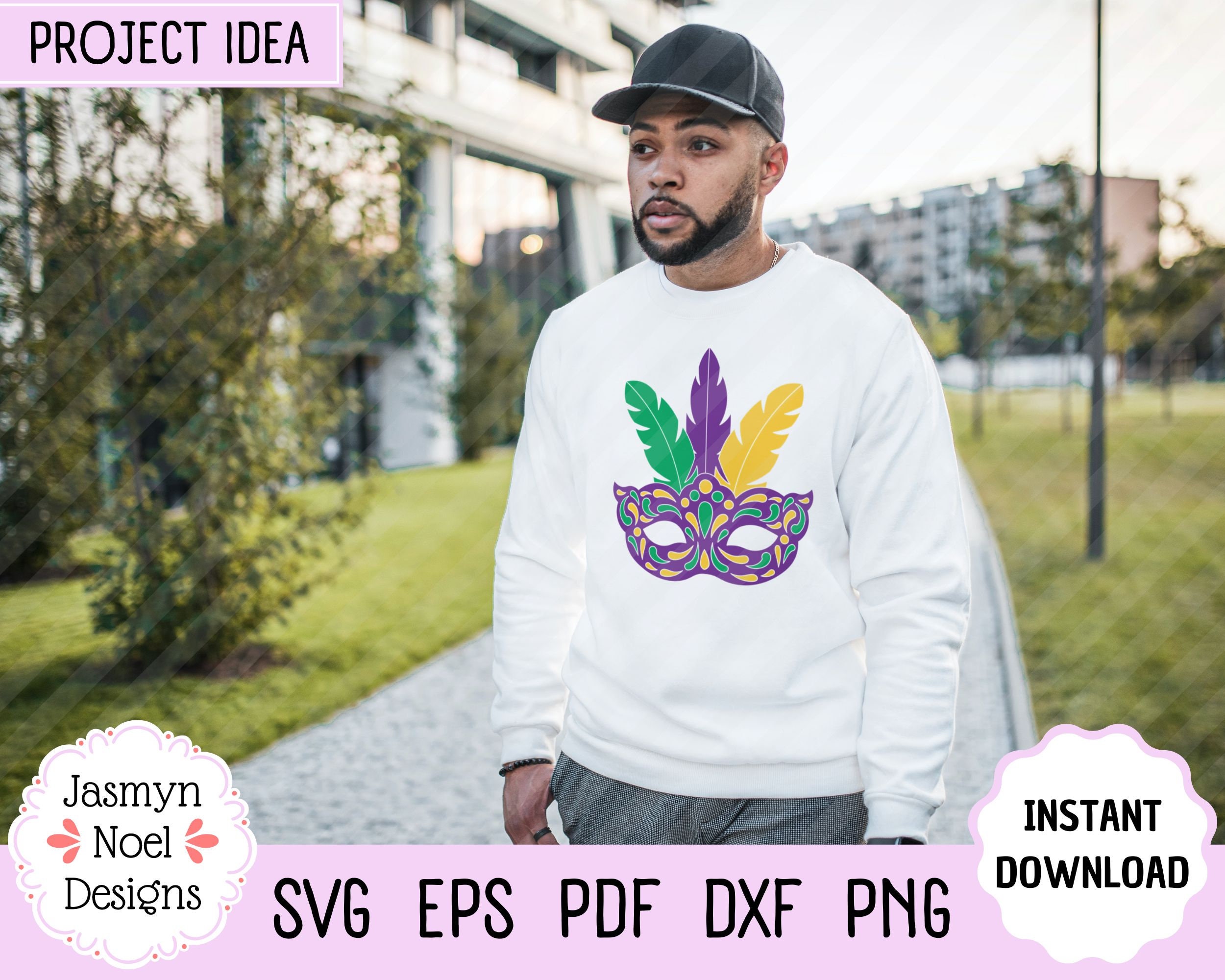 Mardi Gras Mask SVG for Fat Tuesday Festival Louisiana - Etsy