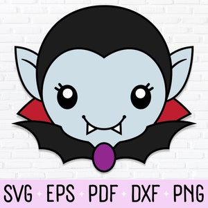 Vampire Boy Halloween SVG, PNG, Clipart, and Laser Cut File for Cricut ...