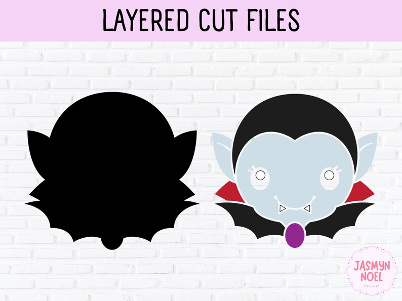 Vampire Boy Halloween SVG, PNG, Clipart, and Laser Cut File for Cricut ...
