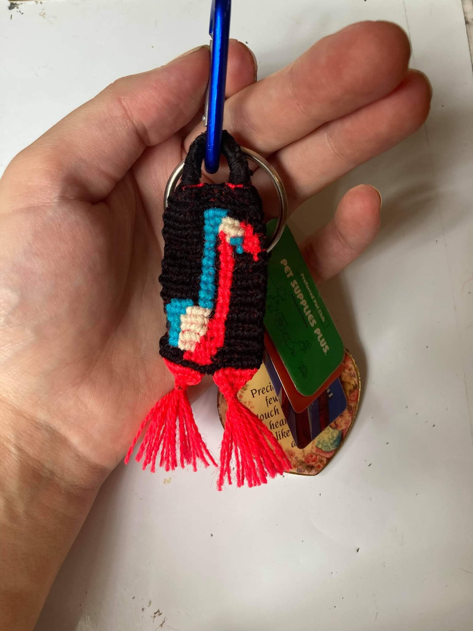 Braided Tik Tok Keychain - Etsy