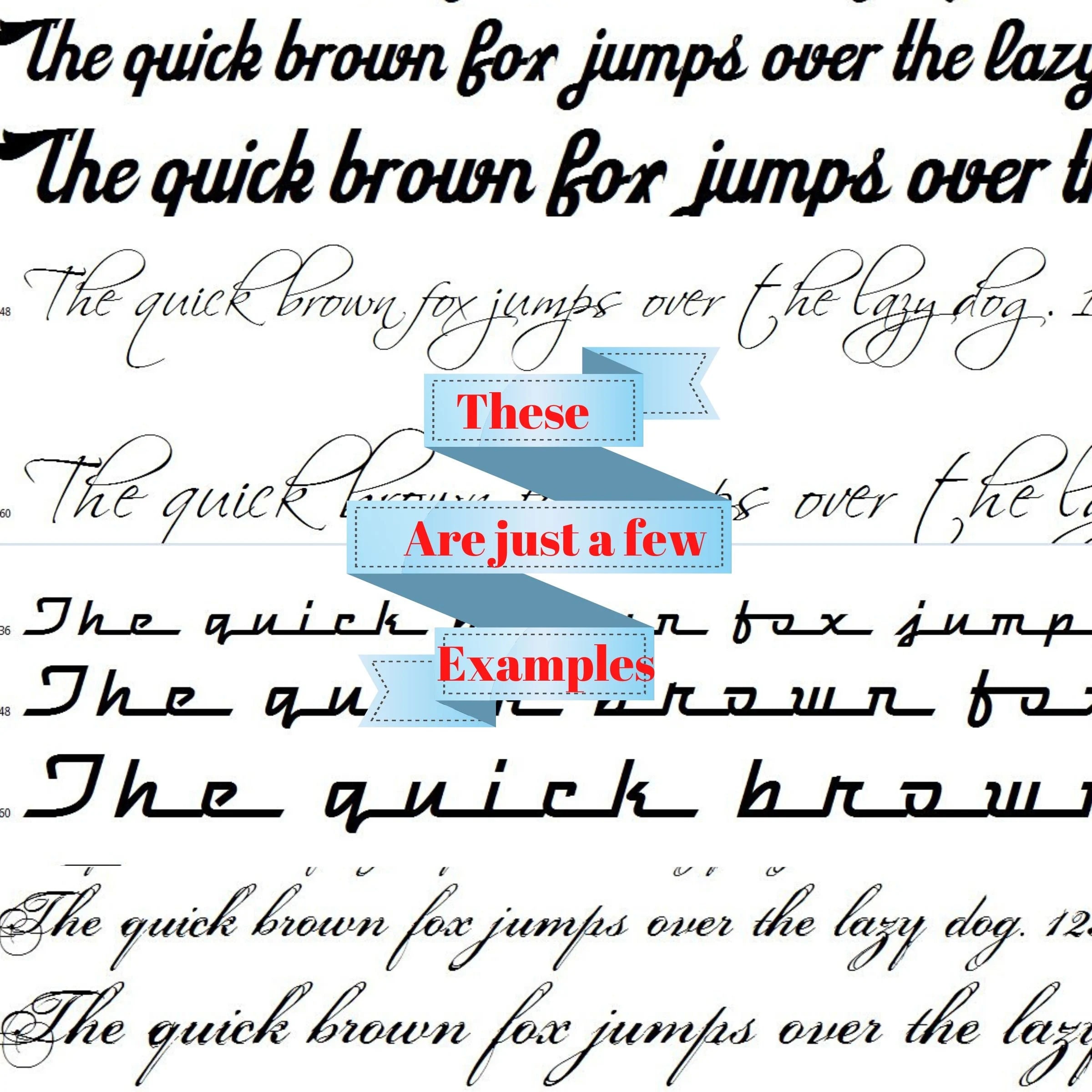 Script Font Bundle | TTF True Type Font | Cursive Fonts for ...