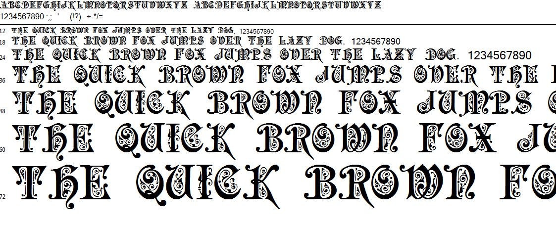 Gothic German Font Fancy Font Ornate TTF Procreate Windows Mac ...