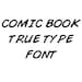 Comic Book Manga Handwriting Font True Type Font (TTF) | Handwritten ...