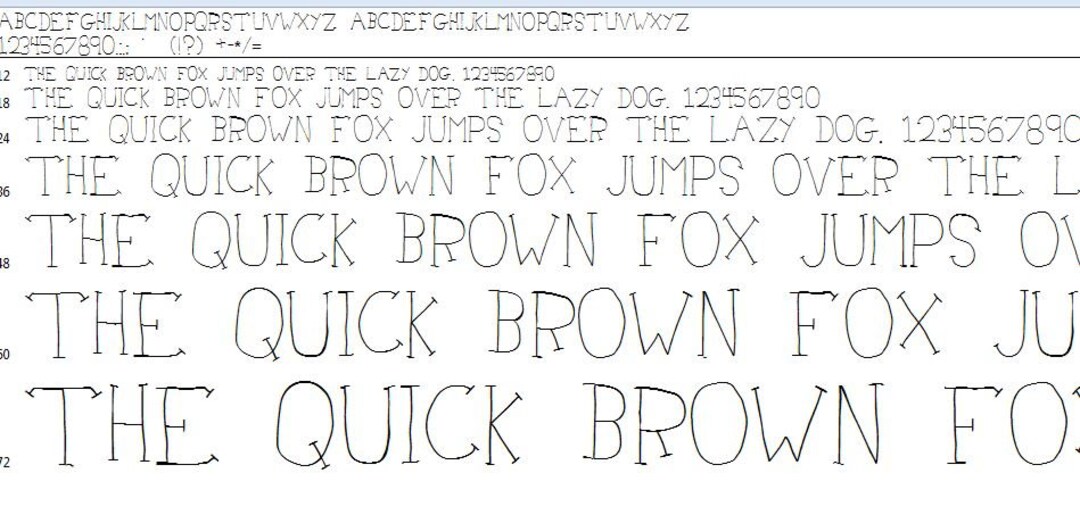 Rae Dunn Style Font Handwritten Quirky Tall Letters Procreate Windows ...