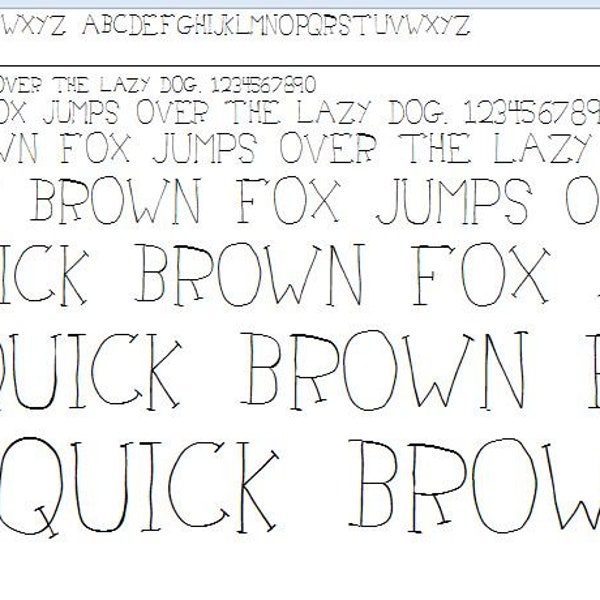 Quirky Letters - Etsy