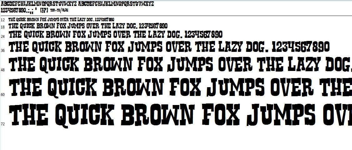 Old West Cowboy Font Classic Printed Procreate Windows & Mac Compatible ...