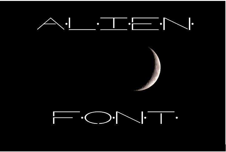 Alien Font TTF Procreate Font, Cricut Font, Windows Mac Compatible ...