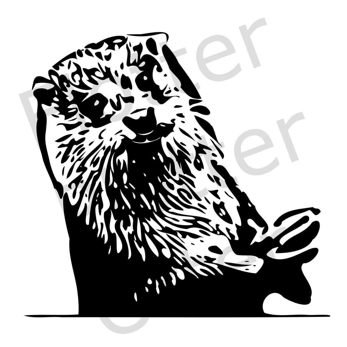 Plotter file Otter in SVG DXF | Etsy Plotter file Otter in SVG DXF | Etsy