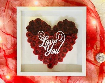 Heart Shaped Shadow Box - Etsy