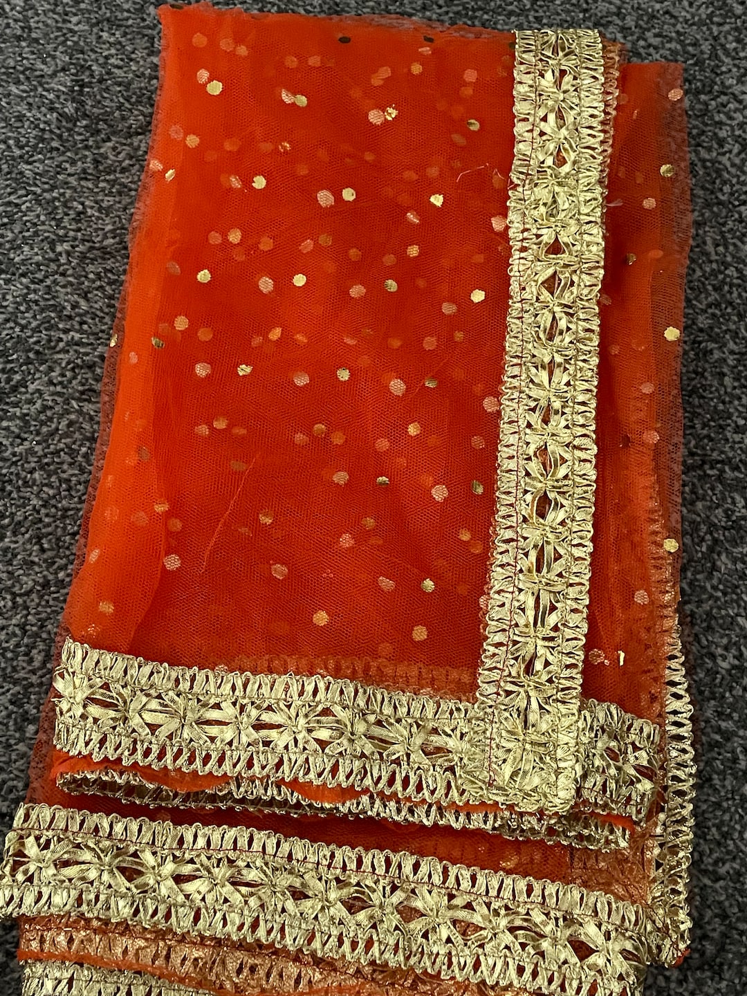 Orange Mehndi Dupatta,nikkah Mubarak, Bridal Dupatta, Dulhan, Shaadi ...