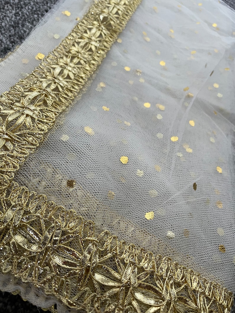 White Nikkah Dupatta,nikkah Mubarak, Bridal Dupatta, Dulhan, Shaadi ...