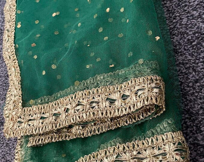 Green Mehndi Dupatta,nikkah Mubarak, Bridal Dupatta, Dulhan, Shaadi ...