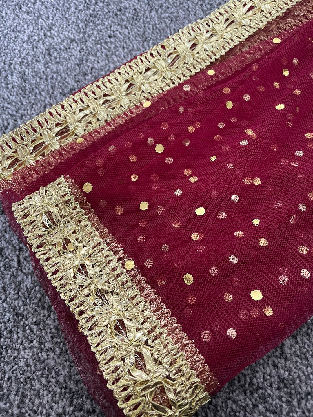 Maroon Nikkah Dupatta,nikkah Mubarak, Bridal Dupatta, Dulhan, Shaadi ...