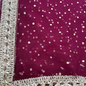 Maroon Nikkah Dupatta,nikkah Mubarak, Bridal Dupatta, Dulhan, Shaadi ...