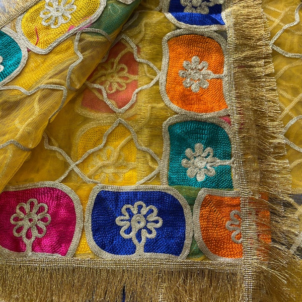 Yellow Dupatta - Etsy