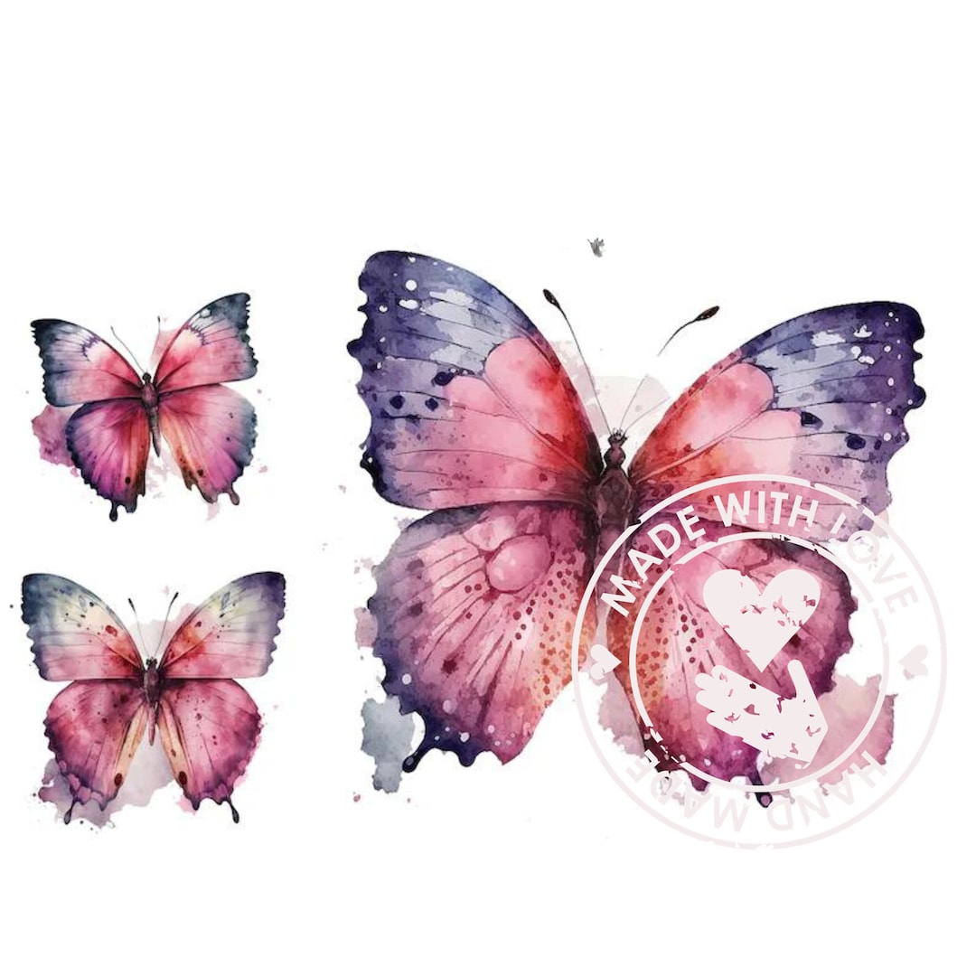Butterfly Clipart Jpgs: Commercial Use, Card Making (digital Download ...