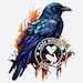 RAVENS Png , Water Color Clipart, Halloween Decoration Png, Digital ...