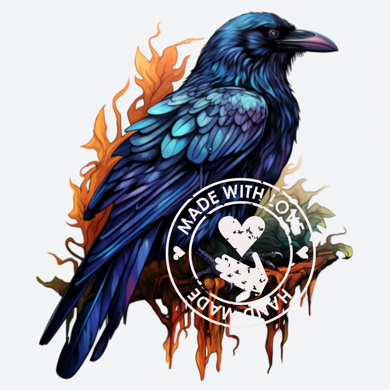 RAVENS Png , Water Color Clipart, Halloween Decoration Png, Digital ...