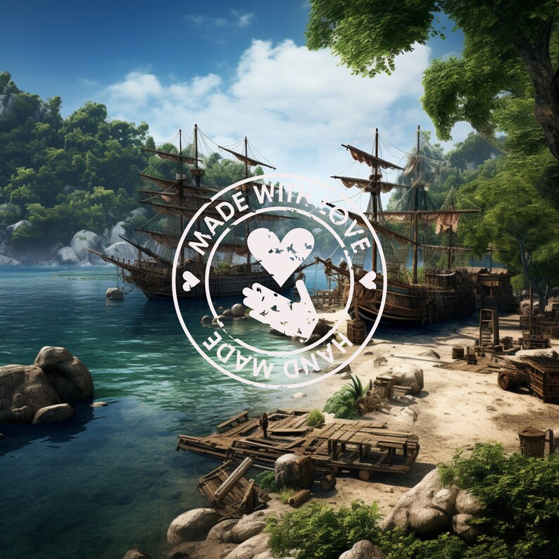 Pirates Cove PNG Clipart Caribbean Harbour Sea - Etsy