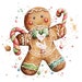 Gingerbread PNG Christmas Clipart Winter Clipart Holiday - Etsy