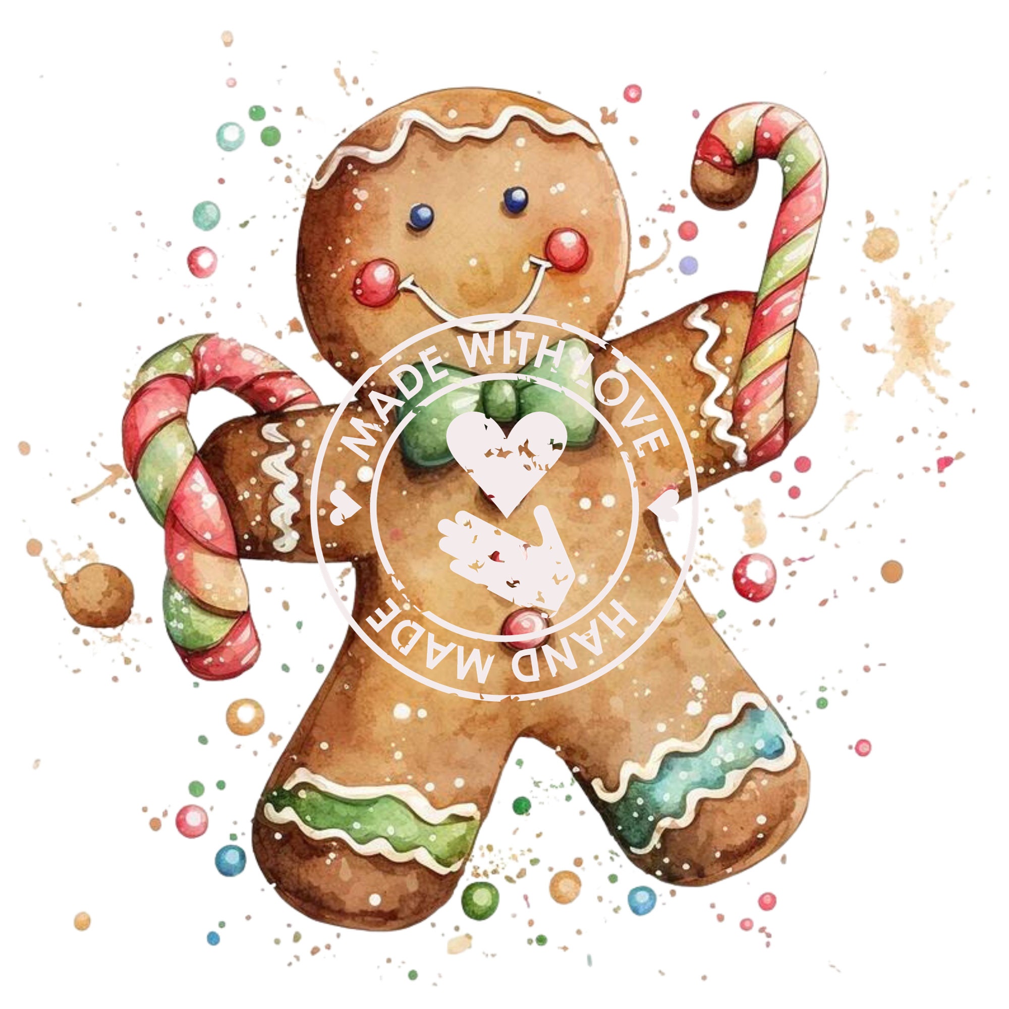 Gingerbread PNG Christmas Clipart Winter Clipart Holiday - Etsy