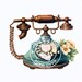 Vintage Phone Watercolor Clipart: Antique PNG Designs (digital Download ...