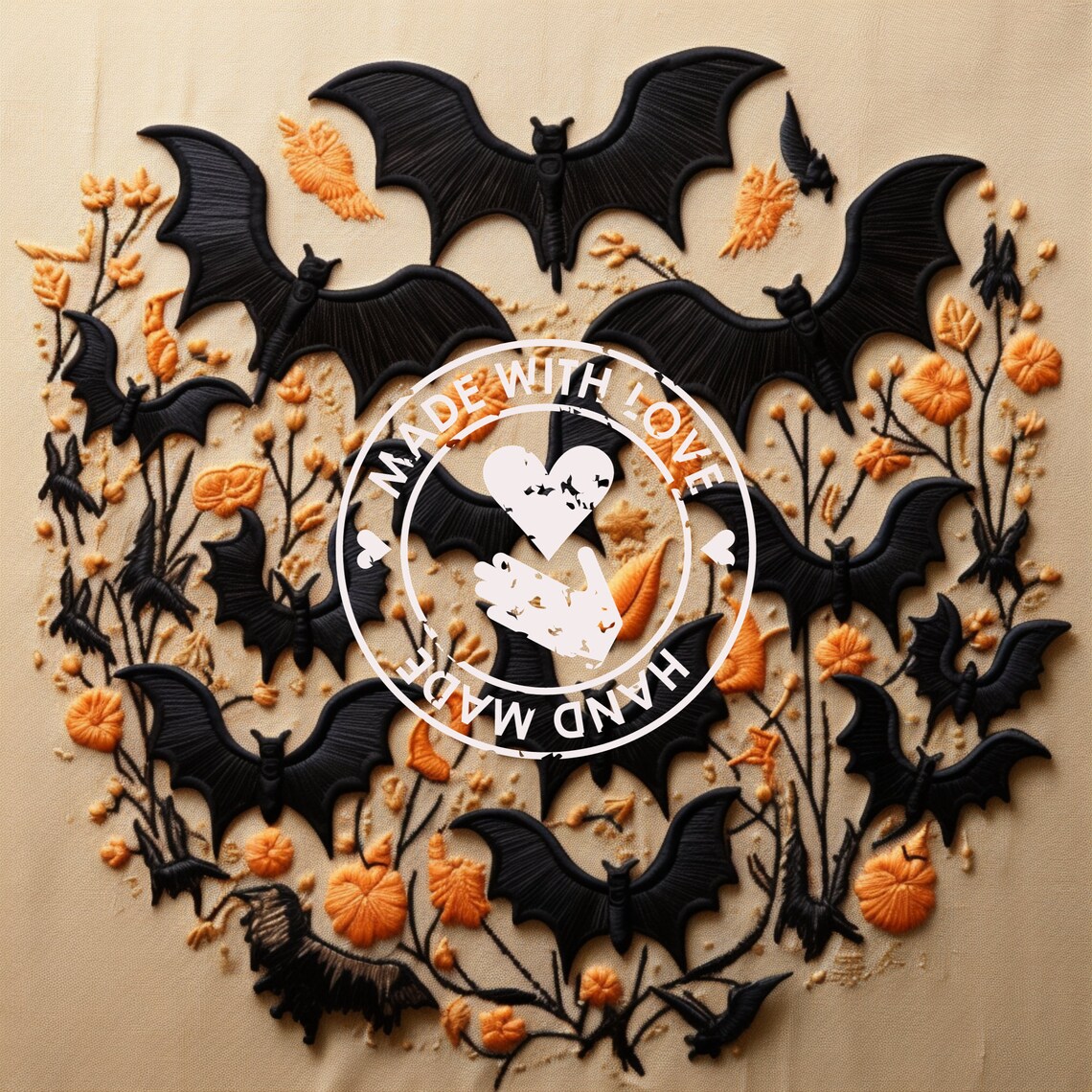 Embroidered Bats, Halloween Cute Embroidery Vampire Bats , High Quality ...