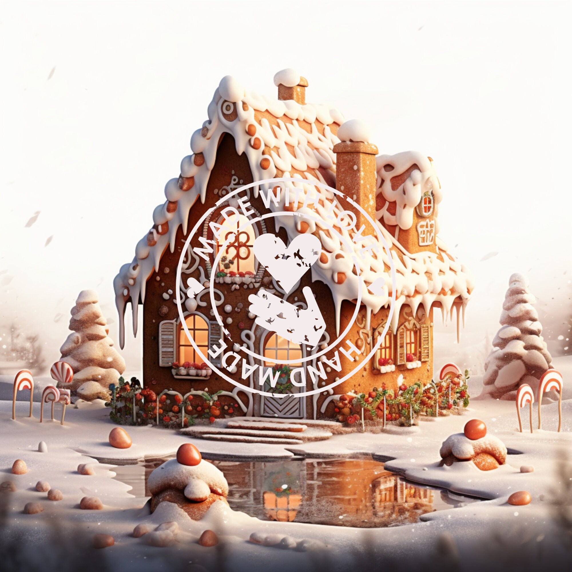 Gingerbread House Clipart - 10 High Quality Jpgs - Digital Download ...