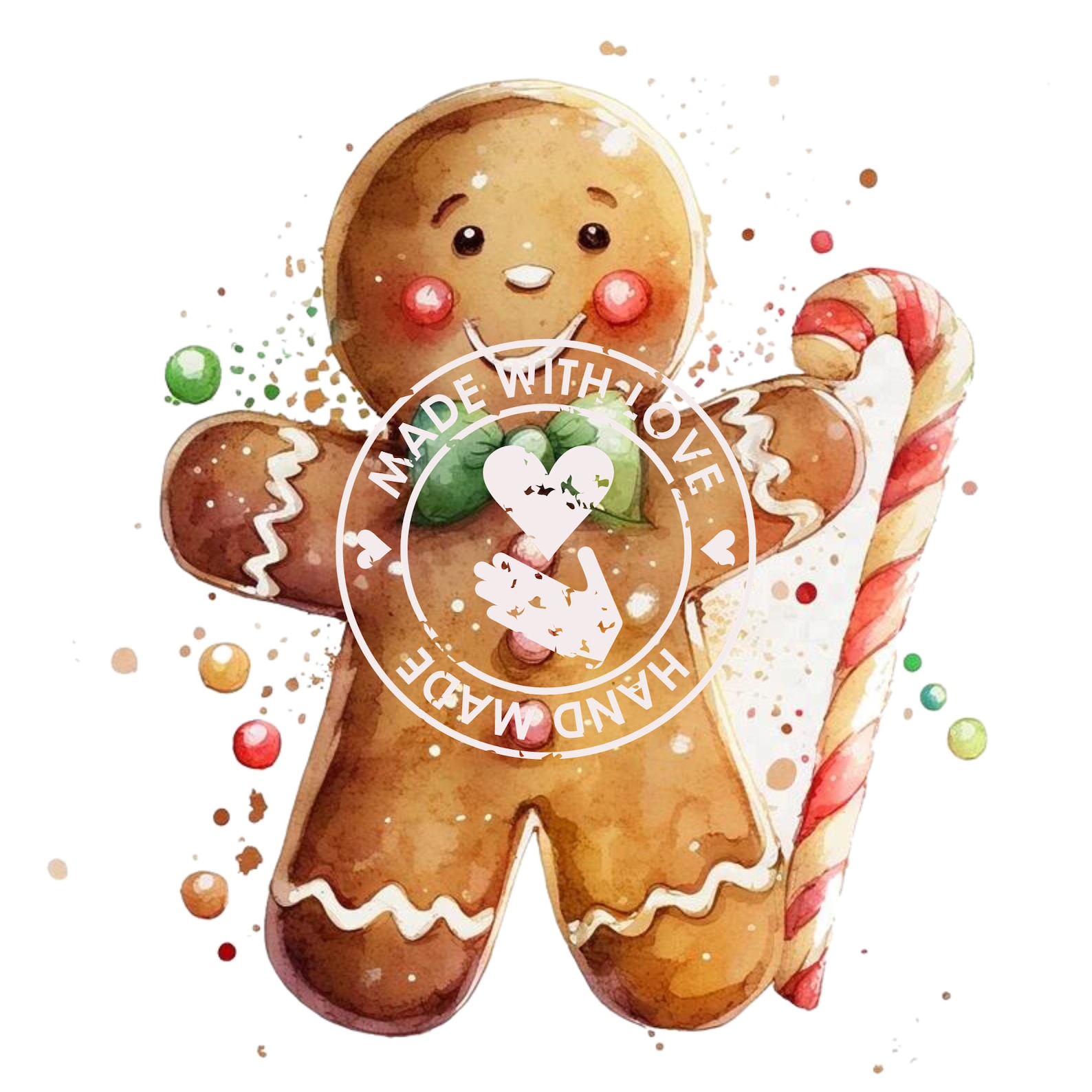 Gingerbread PNG Christmas Clipart Winter Clipart Holiday - Etsy