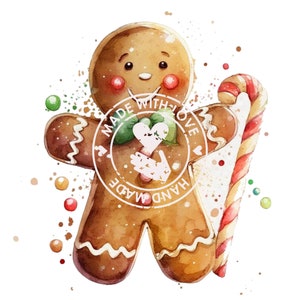 Gingerbread PNG, Christmas Clipart, Winter Clipart, Holiday Clipart ...