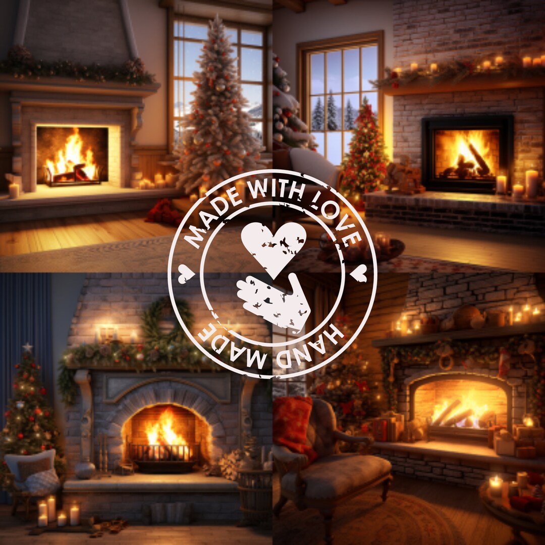 Cozy Christmas Fireplace 8K HD (digital Download) - Etsy