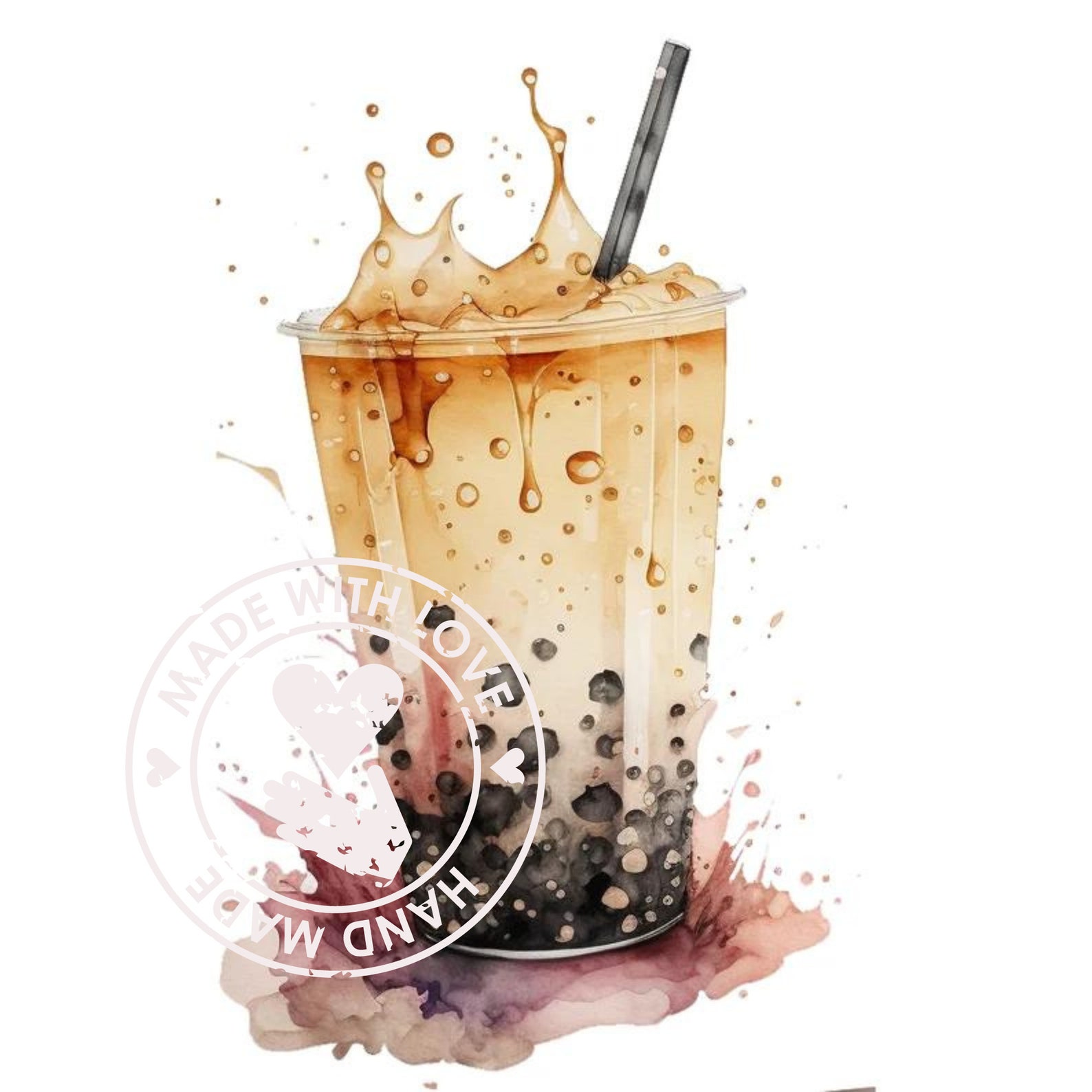 Boba Tea Clipart, Jpgs, Boba Tea Drink, Bubble Tea Clipart, Drink ...