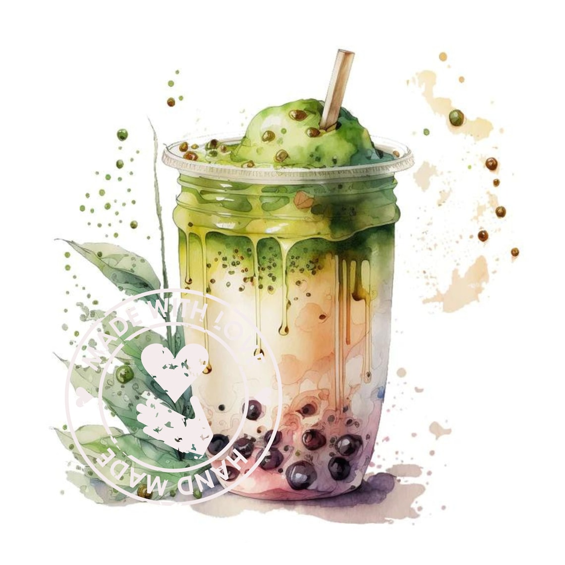 Boba Tea Clipart, Jpgs, Boba Tea Drink, Bubble Tea Clipart, Drink ...