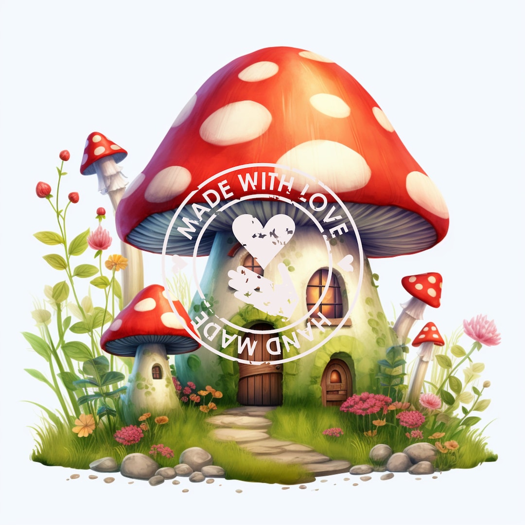 Toadstool House Clipart - 10 High Quality Jpgs - Digital Download ...