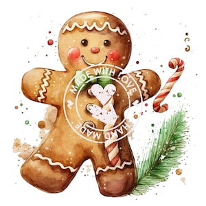 Gingerbread PNG, Christmas Clipart, Winter Clipart, Holiday Clipart ...