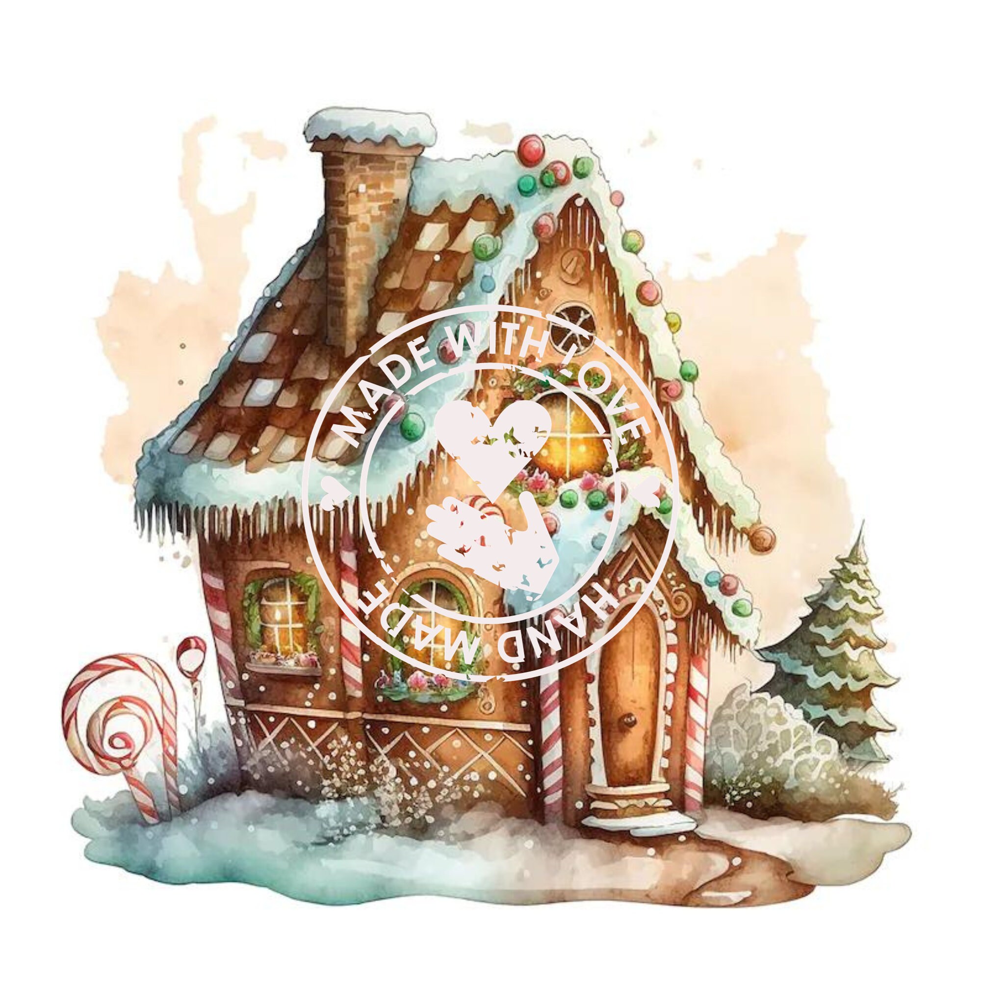 Gingerbread PNG, Christmas Clipart, Winter Clipart, Holiday Clipart ...
