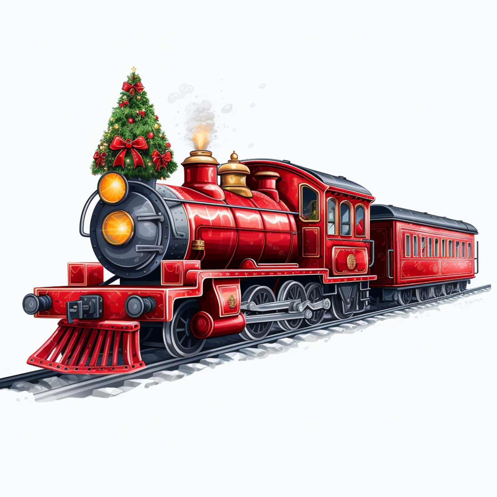 Enchanting Christmas Train I Train Christmas Ornament - Etsy