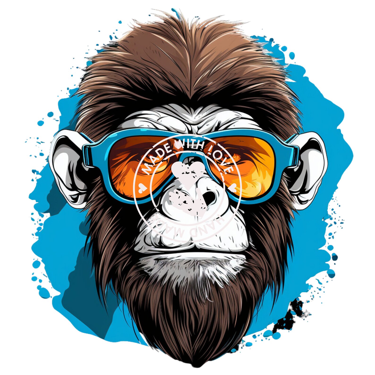 Cool Monkey Png, Monkey in Sunglasses, Music Monkey Clipart, Cool Music ...
