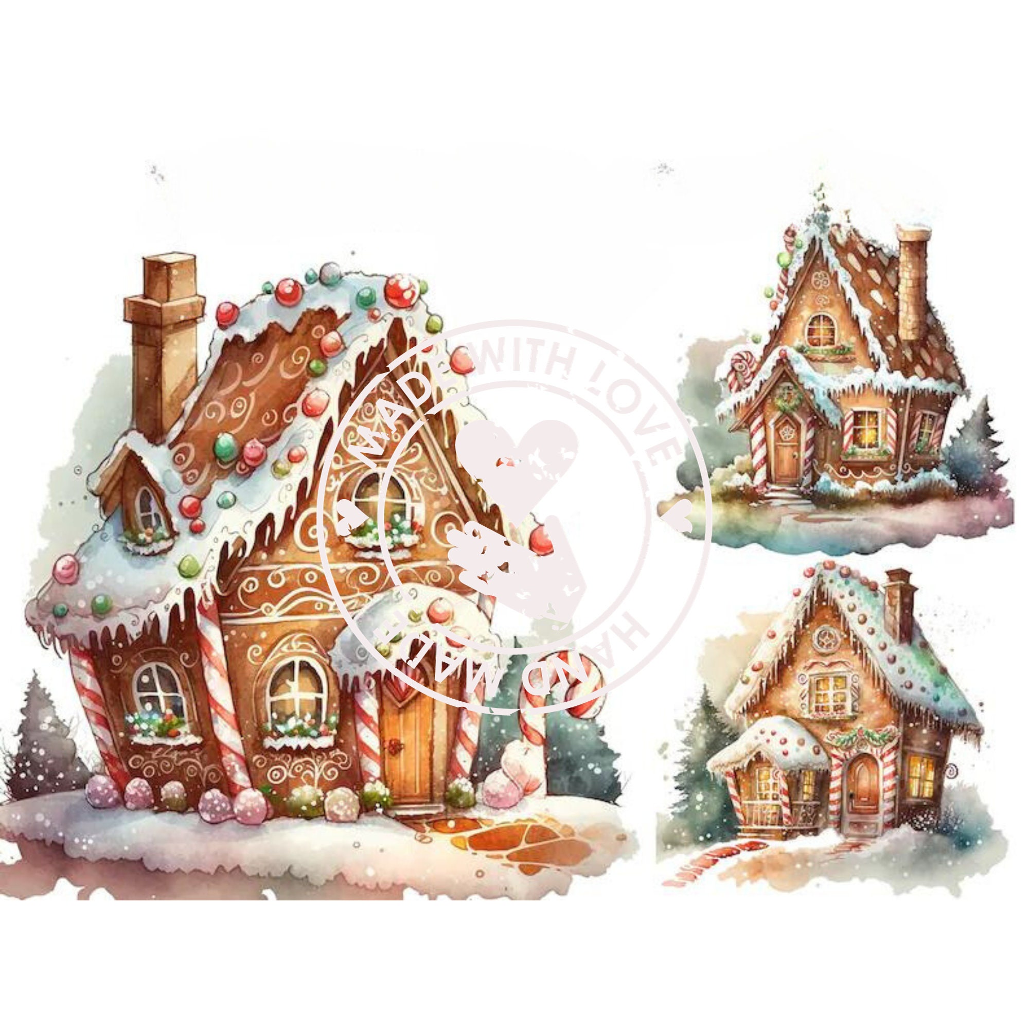 Gingerbread PNG, Christmas Clipart, Winter Clipart, Holiday Clipart ...