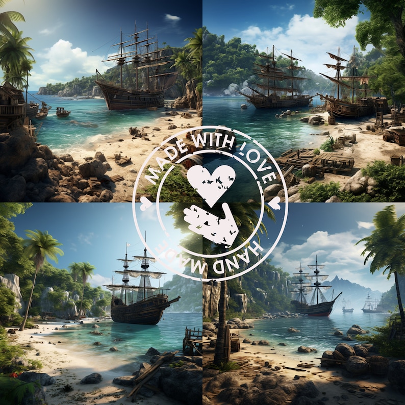 Pirates Cove PNG Clipart Caribbean Harbour Sea - Etsy