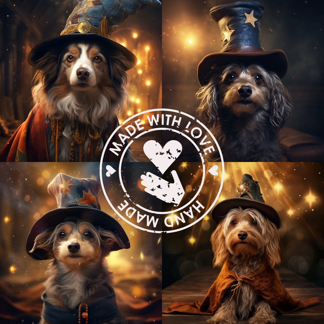 The Wizard Dog, a Very Wise Dog, a Wise Dog With Magical Knowledge, a ...