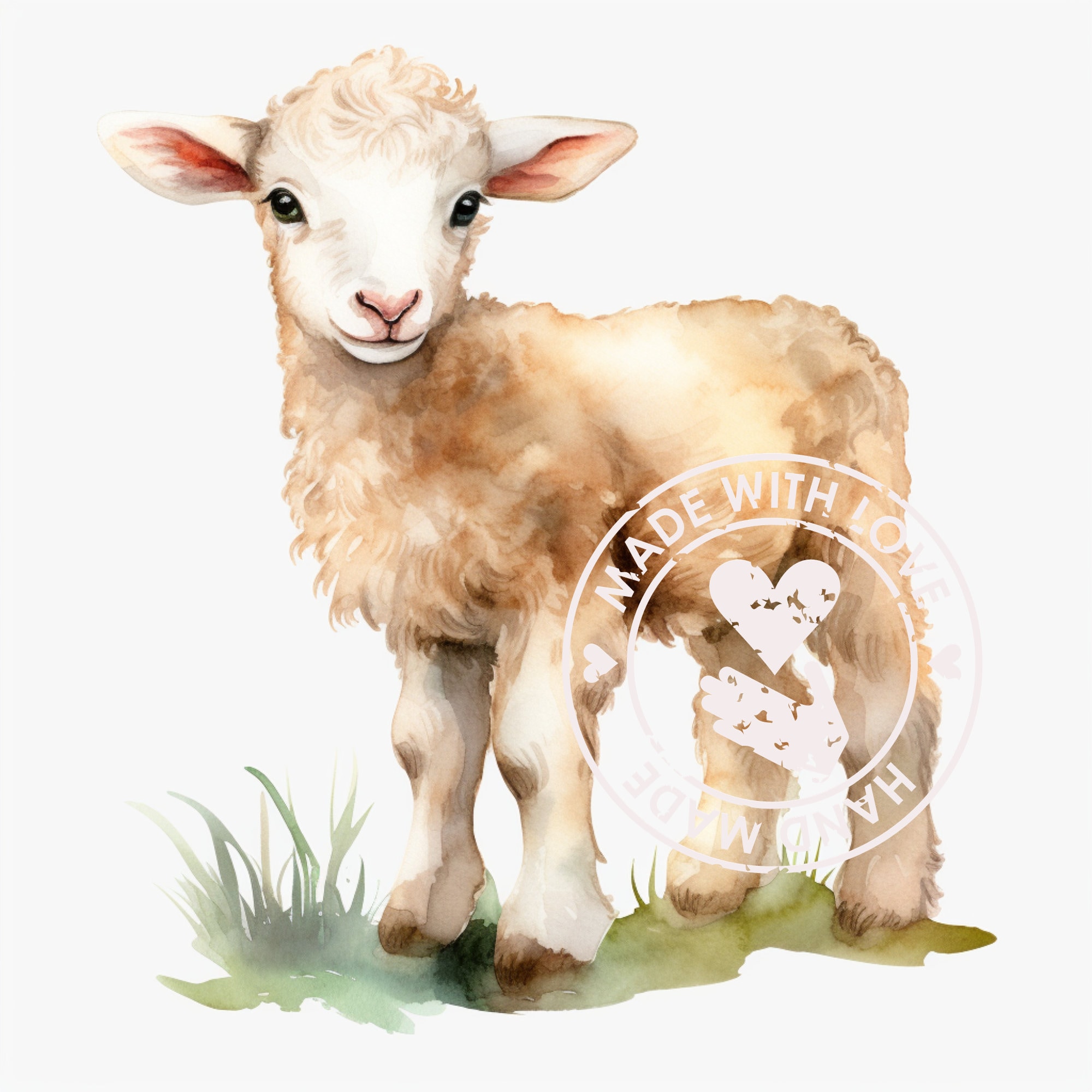 SHEEP PNG , Water Color CLIPART, Farm Animals Png, Digital Download ...