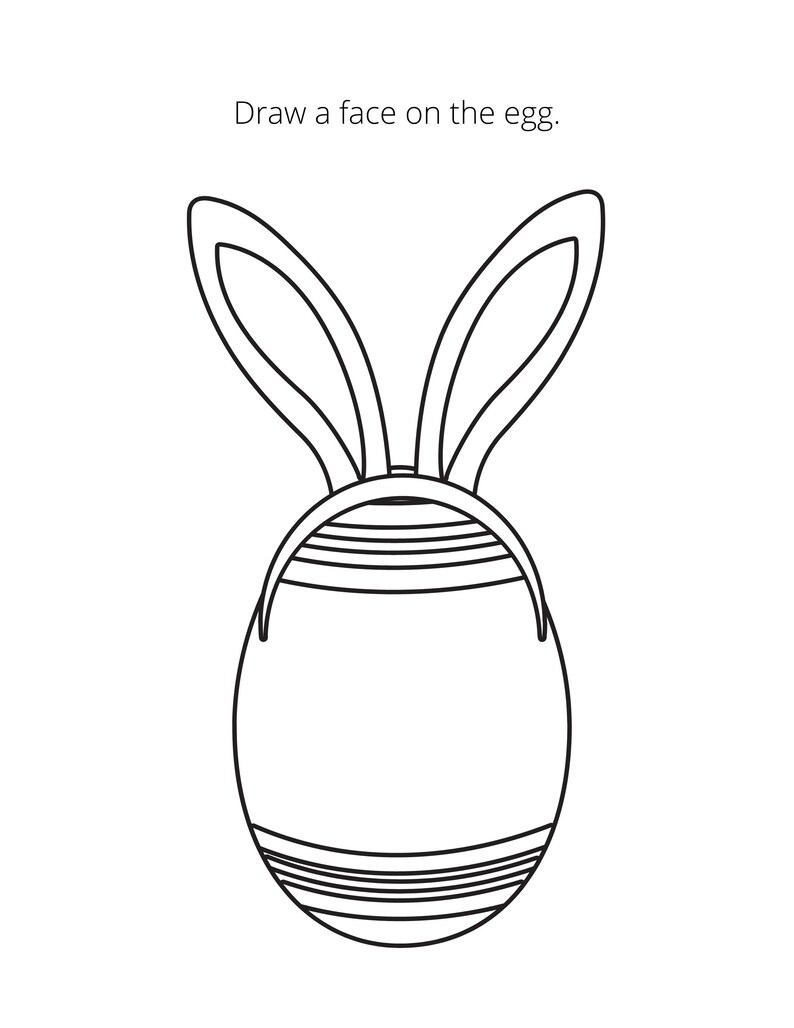 Custom Easter Coloring Pages Printable PDF INSTANT DOWNLOAD - Etsy