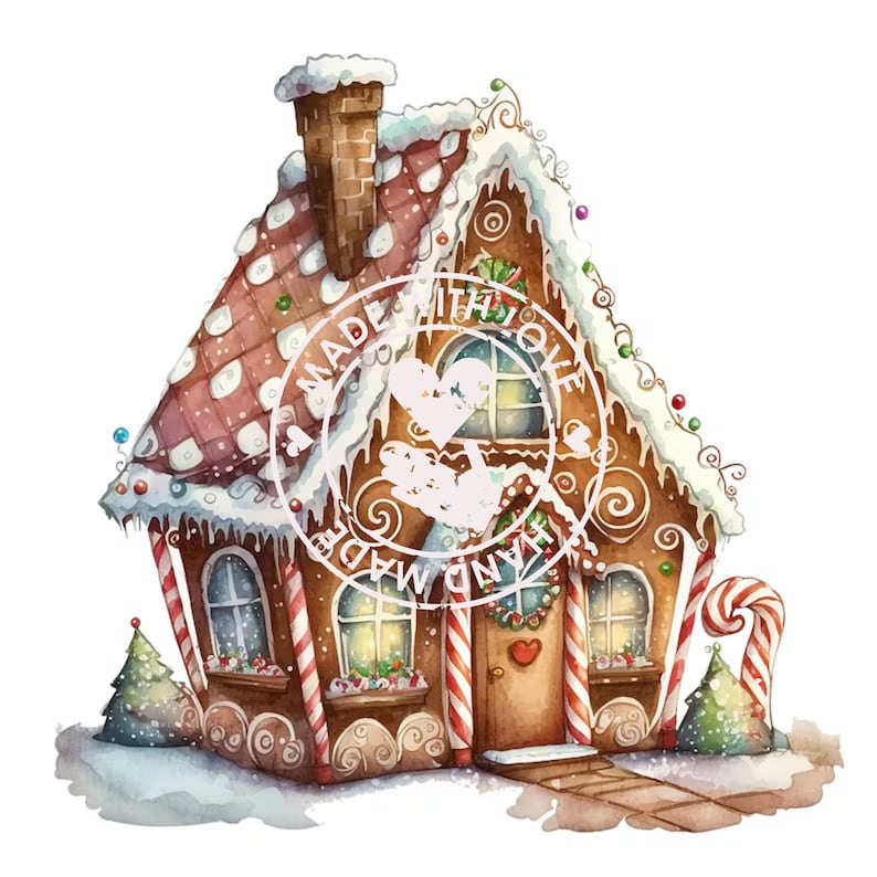 Gingerbread PNG, Christmas Clipart, Winter Clipart, Holiday Clipart ...