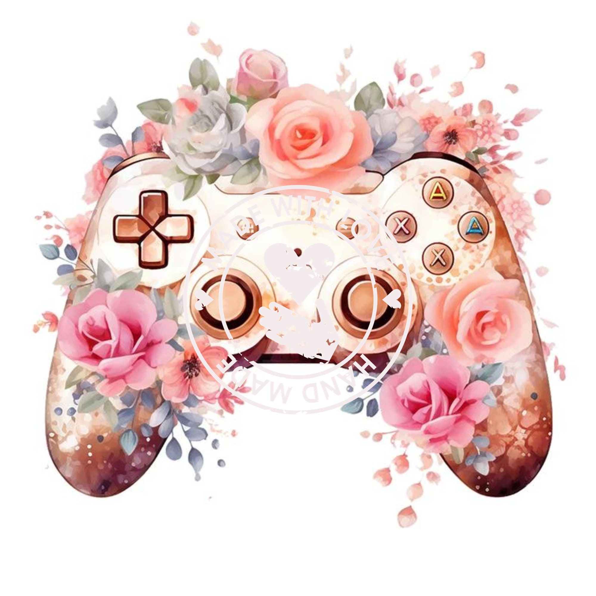 Girl Gaming Controller Clipart - High Quality Jpgs - Digital Download ...