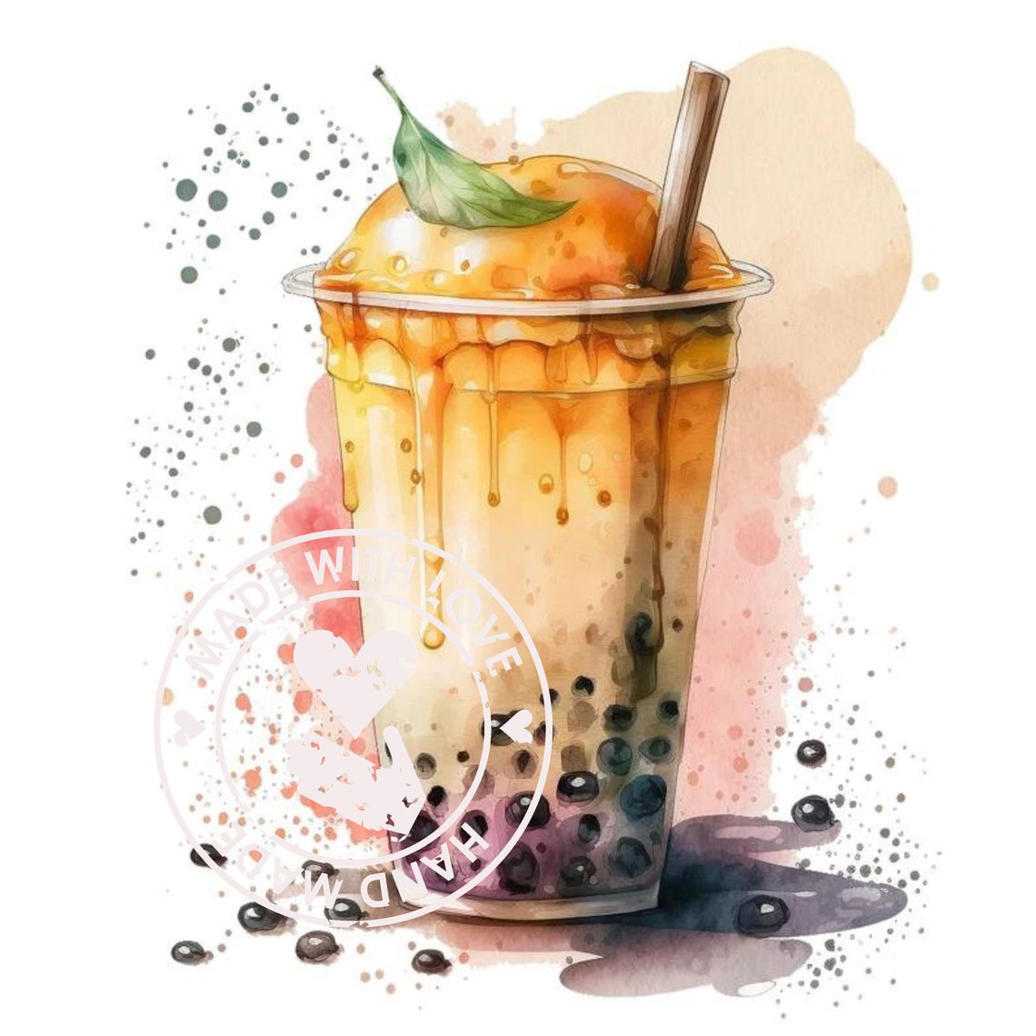 Boba Tea Clipart, Jpgs, Boba Tea Drink, Bubble Tea Clipart, Drink ...