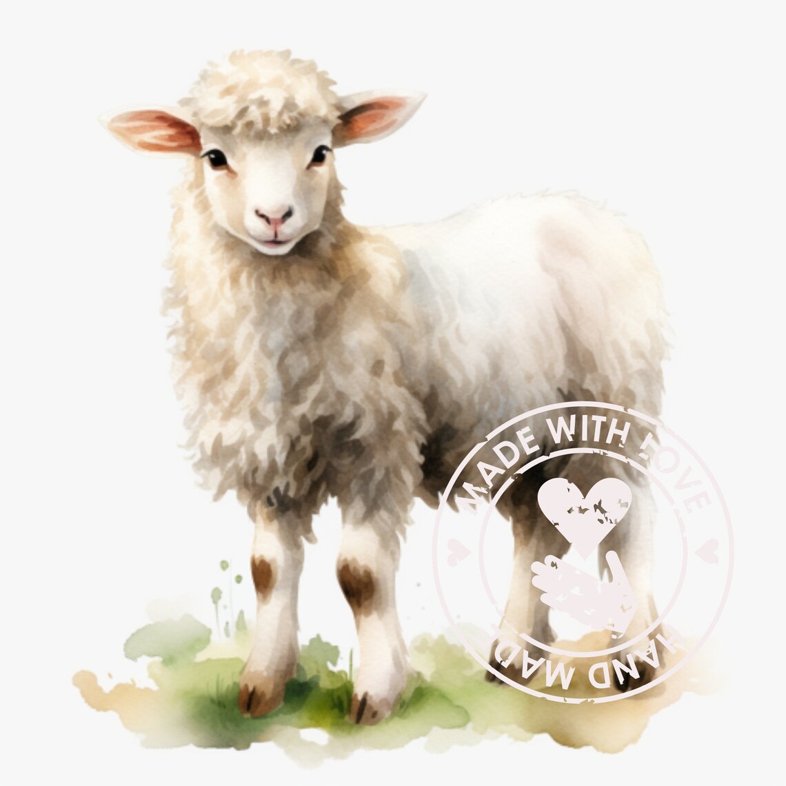 SHEEP PNG , Water Color CLIPART, Farm Animals Png, Digital Download ...