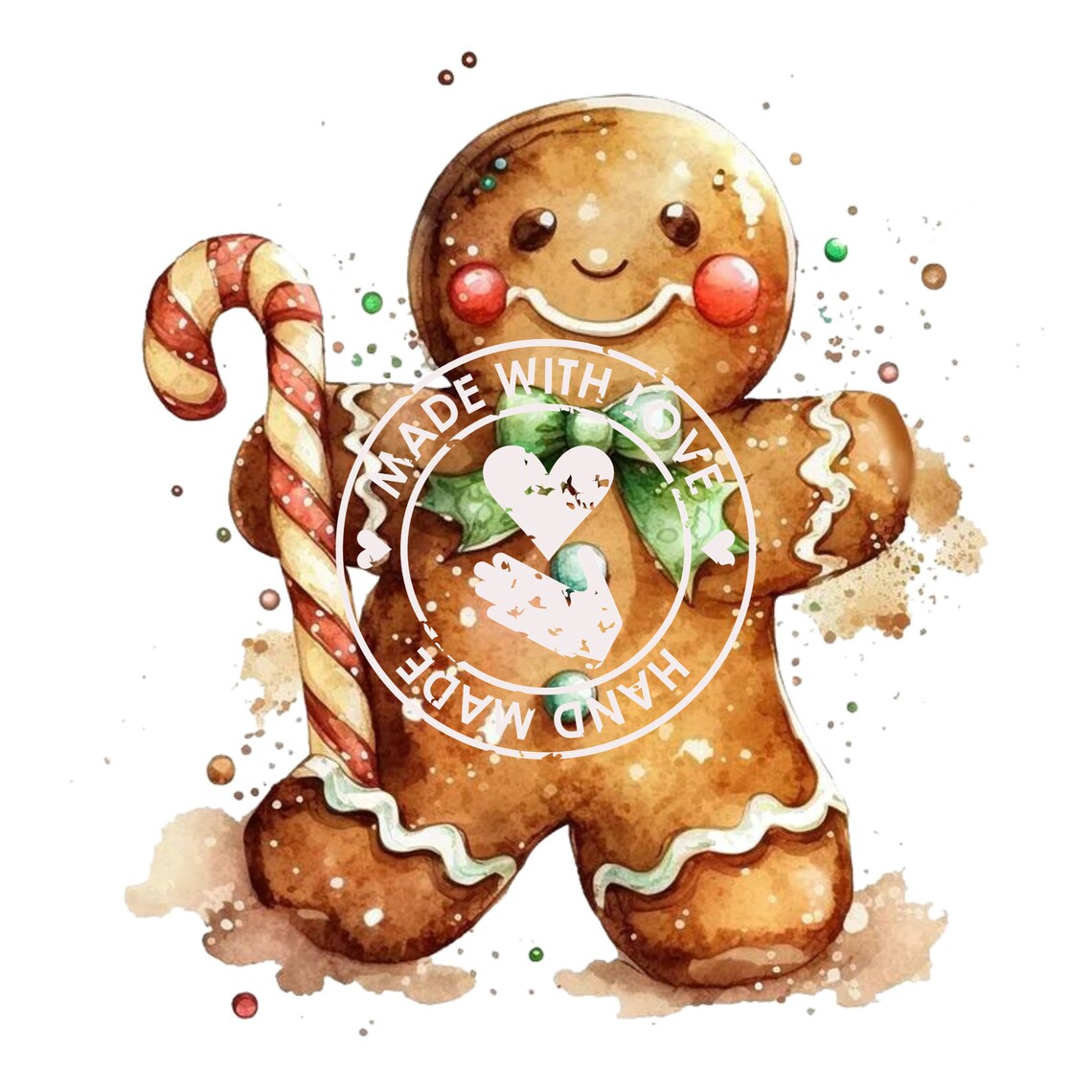 Gingerbread PNG Christmas Clipart Winter Clipart Holiday - Etsy