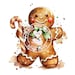 Gingerbread PNG Christmas Clipart Winter Clipart Holiday - Etsy